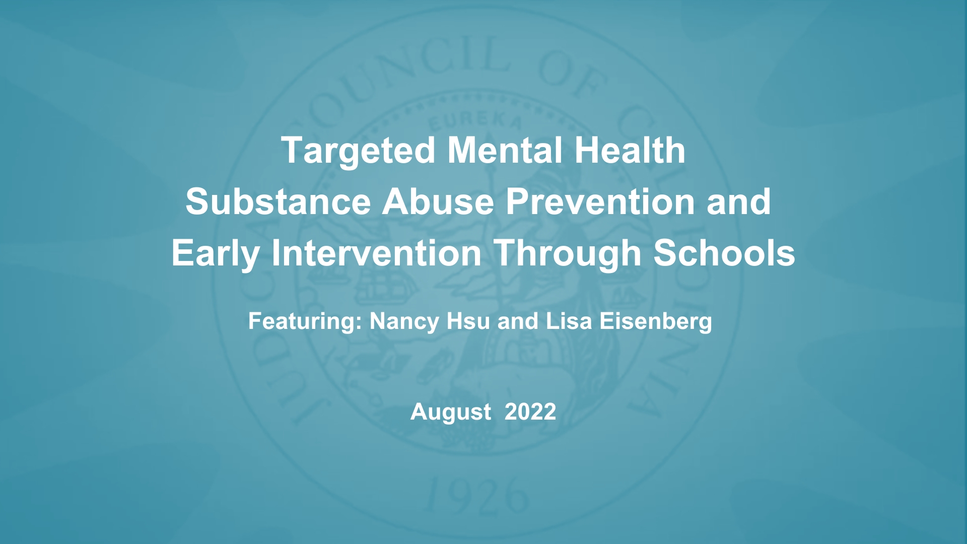 Children, Youth and Families Mental Health